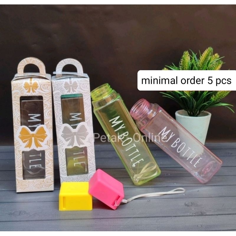 Jual My Bottle Kotak/ Botol Minum Pastik Kemasan Box Tenteng Batik ...