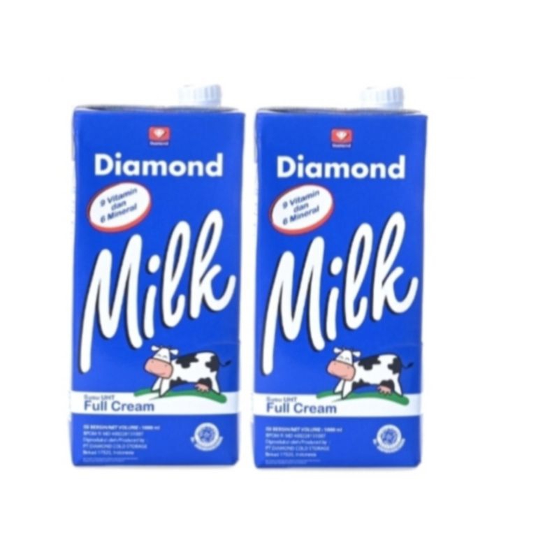 Jual Susu Diamond UHT Full Cream 1 Liter | Shopee Indonesia