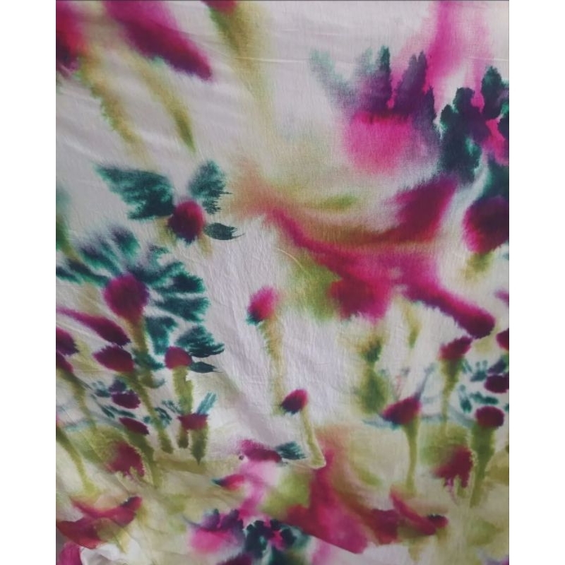 Jual kain katun paris premium motif / katun silk | Shopee Indonesia