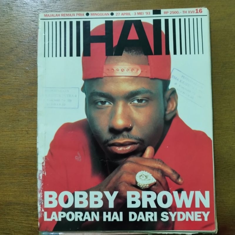 Jual Majalah Hai cover Bobby Brown, wawancara David Bowie, konser rock ...