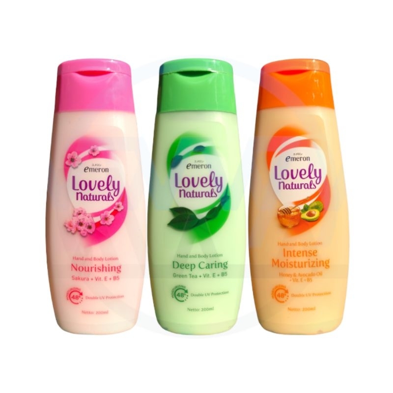 Jual Emeron Lovely Naturals Hand & Body Lotion 200ml | Shopee Indonesia
