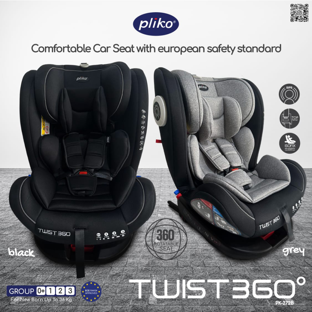 Jual Car Seat Pliko Twist 360 Dudukan Mobil Bayi | Shopee Indonesia