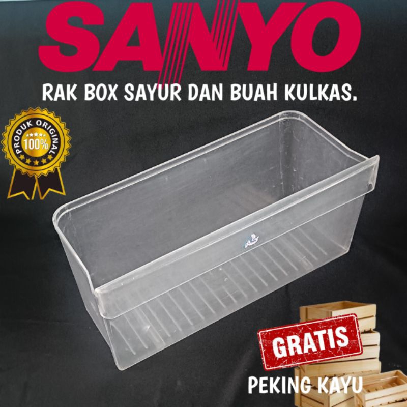 Jual RAK BOX SAYUR DAN BUAH KULKAS SANYO ORIGINAL | Shopee Indonesia