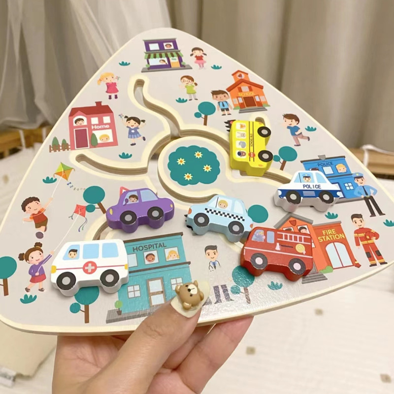 Jual Wooden Papan Labirin-mainan edukasi melatih fokus anak | Shopee ...