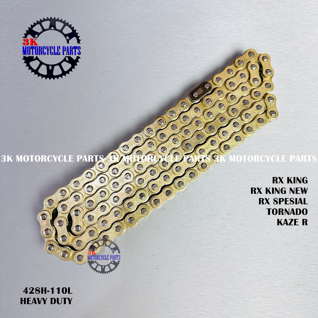 Jual RANTAI RANTE RODA RANTAI RANTE MOTOR 428H-110L RX KING RX KING NEW ...