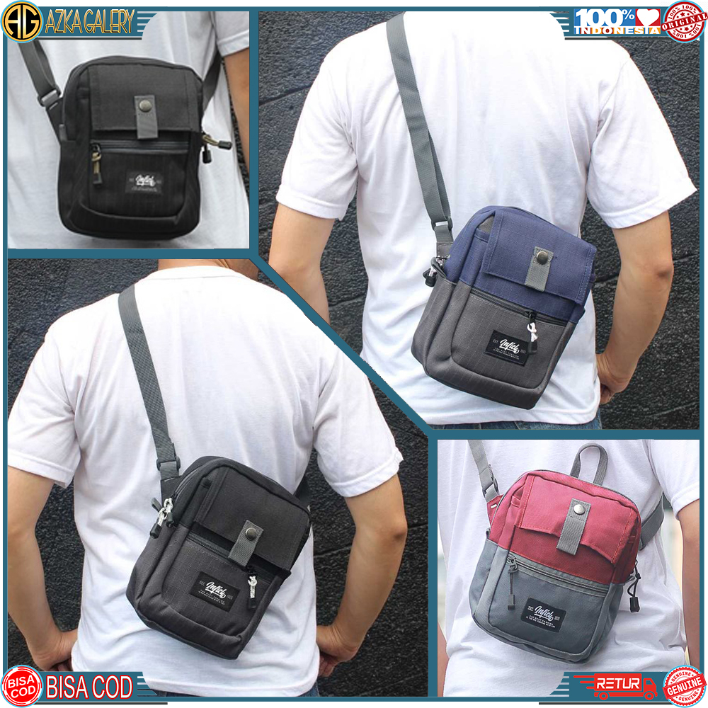 Jual AGR SLING BAG PRIA TAS SELEMPANG KUAT TEBAL COCOK BUAT KULIAH ...