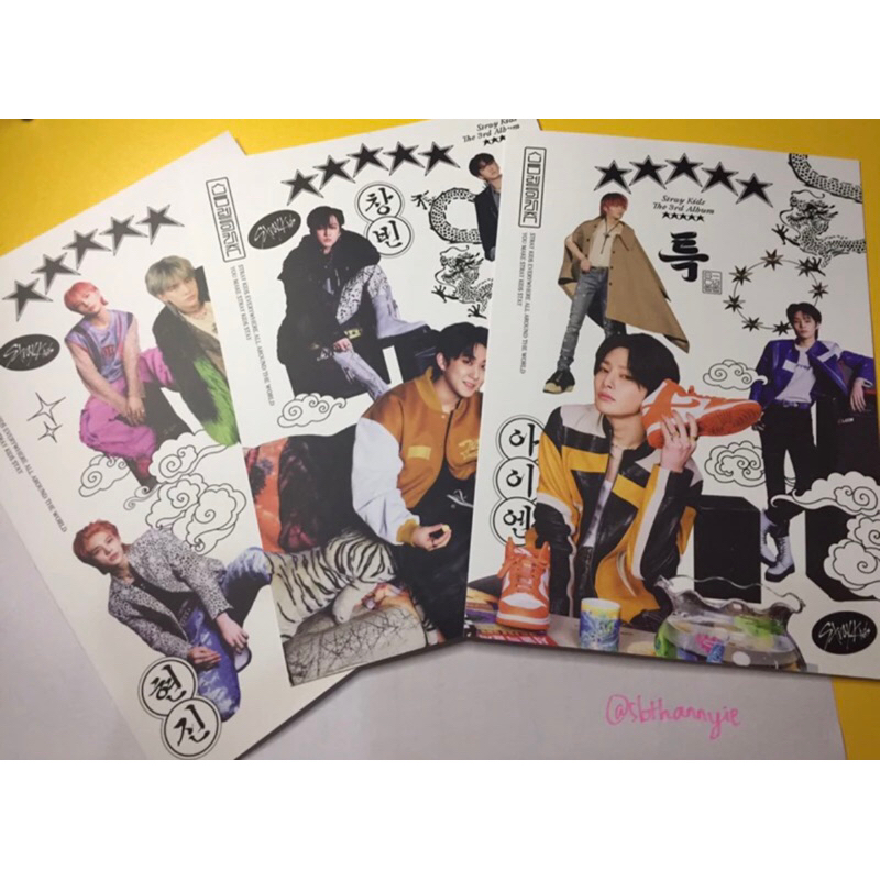 Jual ootd mini poster, folded poster stray kids album 5 STAR | Shopee ...