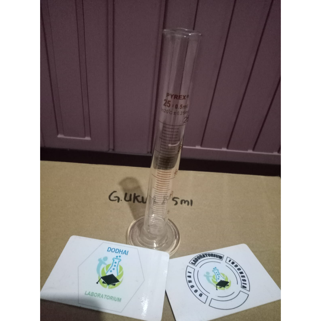 Jual Gelas Ukur, Measuring cylinder merk pyrex 25ml | Shopee Indonesia