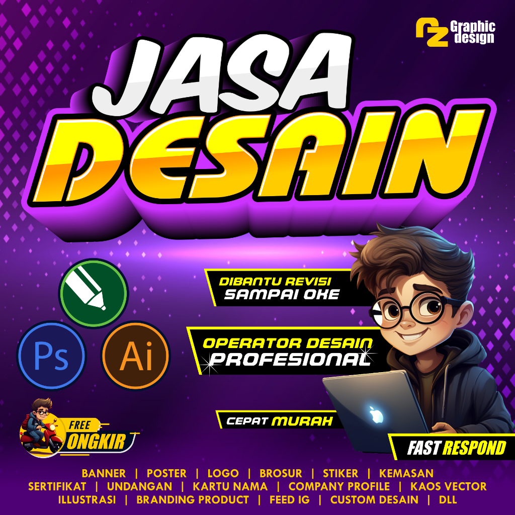 Jual JASA DESAIN GRAFIS, DESAIN LOGO, BANNER, SPANDUK, KAOS, VECTOR ...