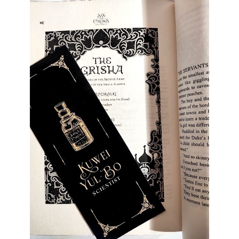 Jual Bookmarks Six of Crows - Pembatas buku karakter six of crows ...