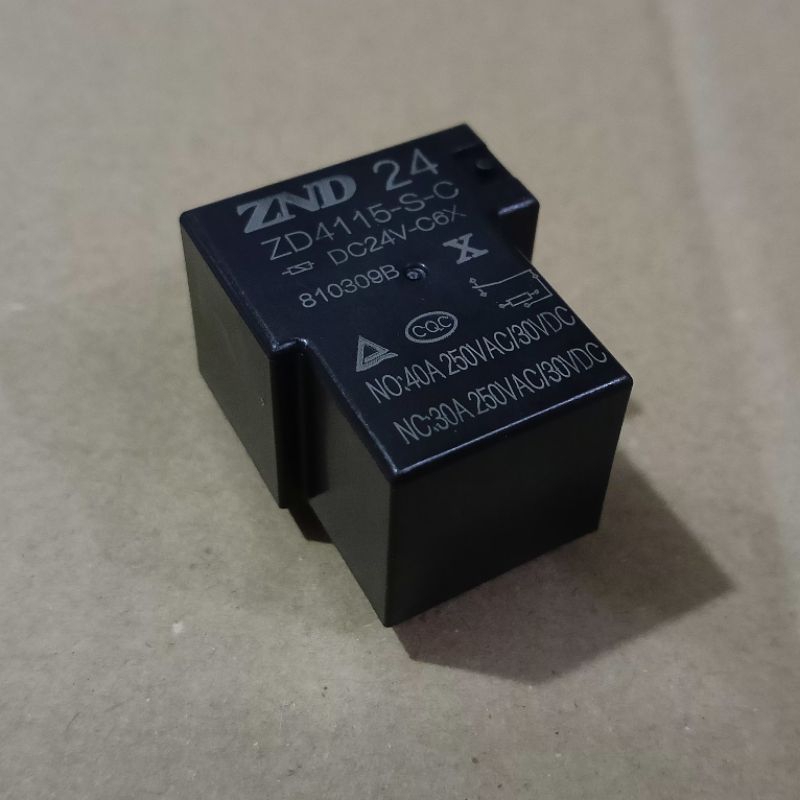 Jual Relay PCB 24V 40A ZND Relay Kodok 24V 40A ZND | Shopee Indonesia