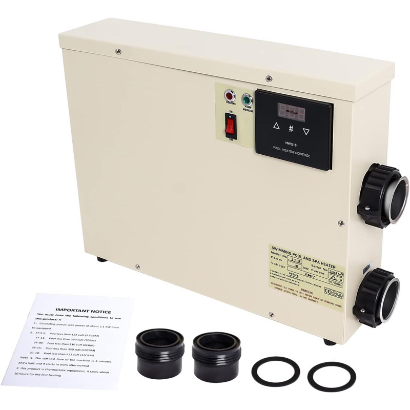 Jual Pemanas Air Kolam Renang Electrik 18KW 220V Water Heater Spa Sauna ...