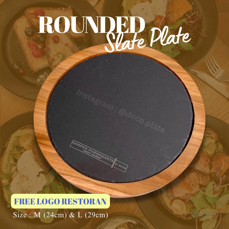 Jual Slate Plate | Rock Plate | Piring Sushi | Piring Batu | Alas Batu ...