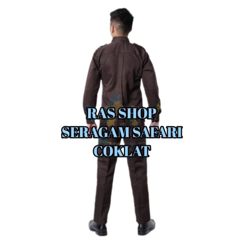 Jual seragam safary coklat pria baju safari seragam security baju ... Jual seragam safary coklat pria baju safari seragam security baju ...