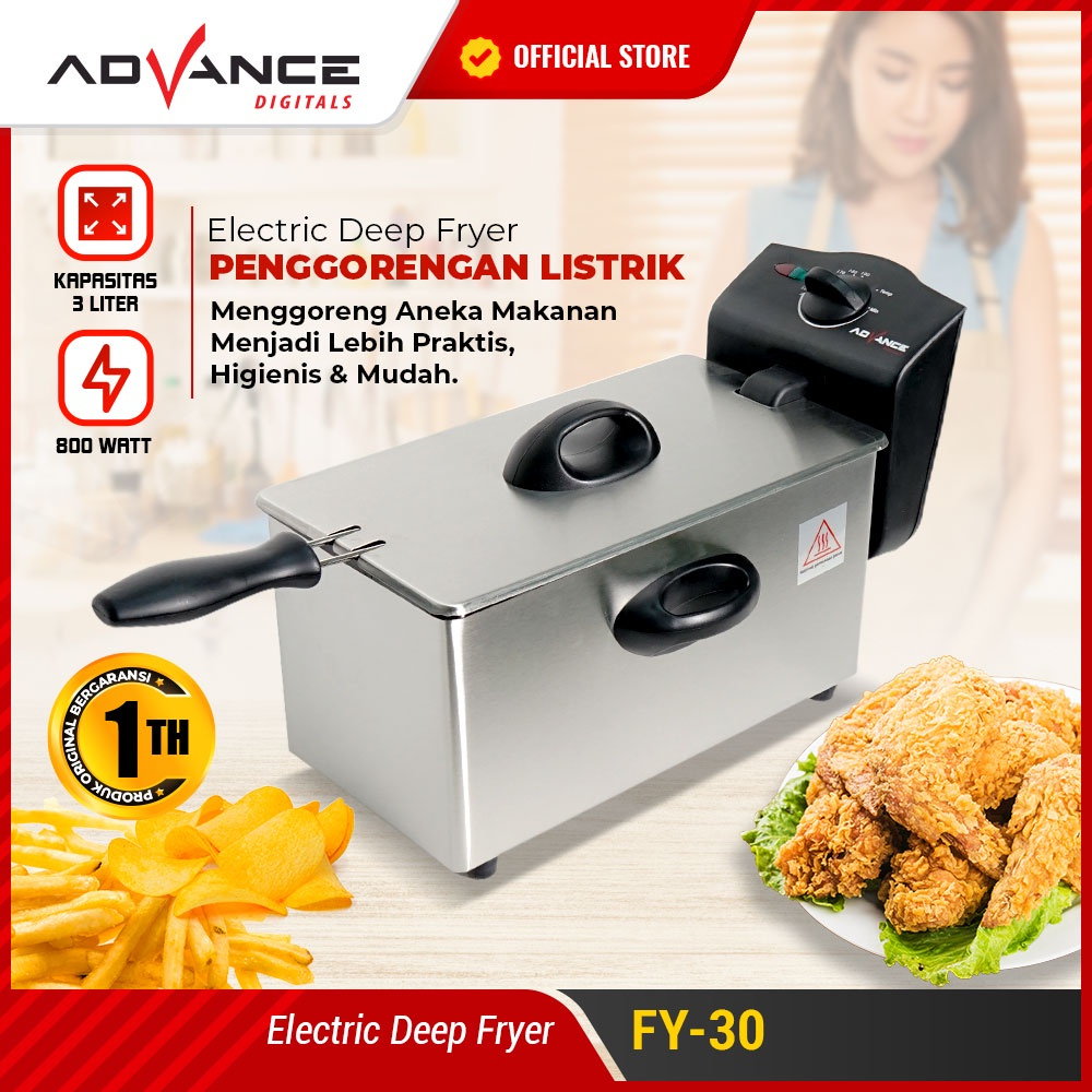 Jual Advance FY30 Electric Deep Fryer Menggoreng dengan listrik 3 Liter ...