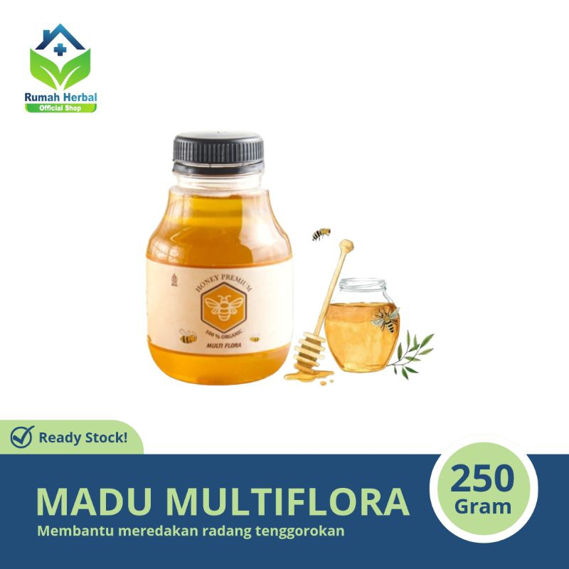 Jual Madu Multiflora Murni 250 gr Asli Multi Flora | Shopee Indonesia