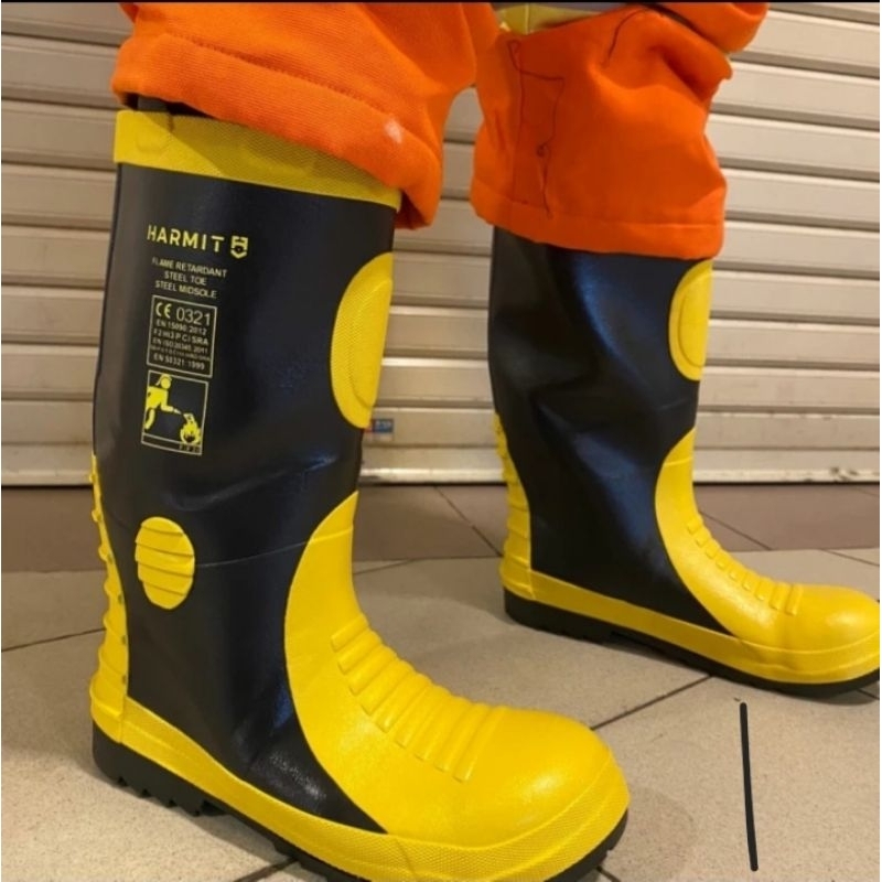 Jual Sepatu Pemadam Harmit / Sepatu Pemadam Kebakaran Harmit / Sepatu ...