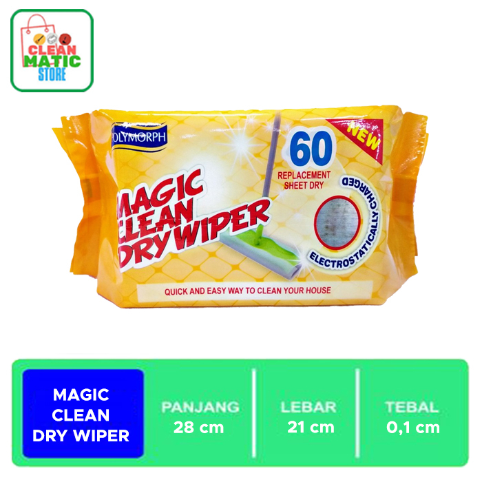 Jual REFILL MAGIC CLEAN DRY WIPER 60s ( Polyester Mop Refill - Isi ...