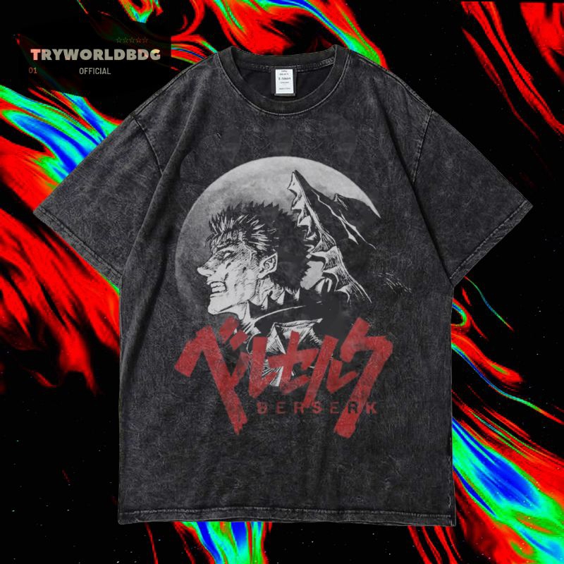 Jual TRYWORLDBDG OFFICIAL "BERSERK" KAOS OVERSIZED | KAOS WASHED | KAOS ...