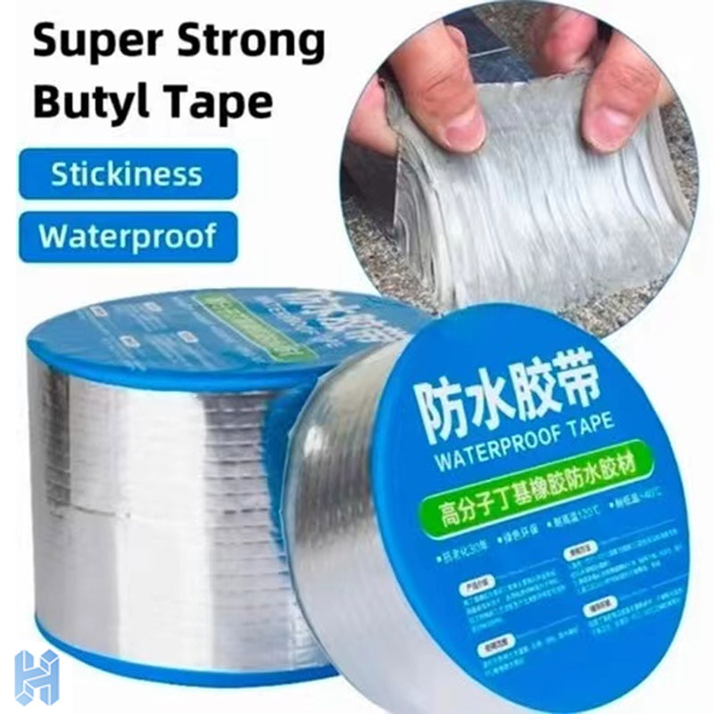 Jual Lakban Anti Bocor 3M 5M Lem Anti Air Alumunium Foil Butyl Super Waterproof Tape Tambal ...