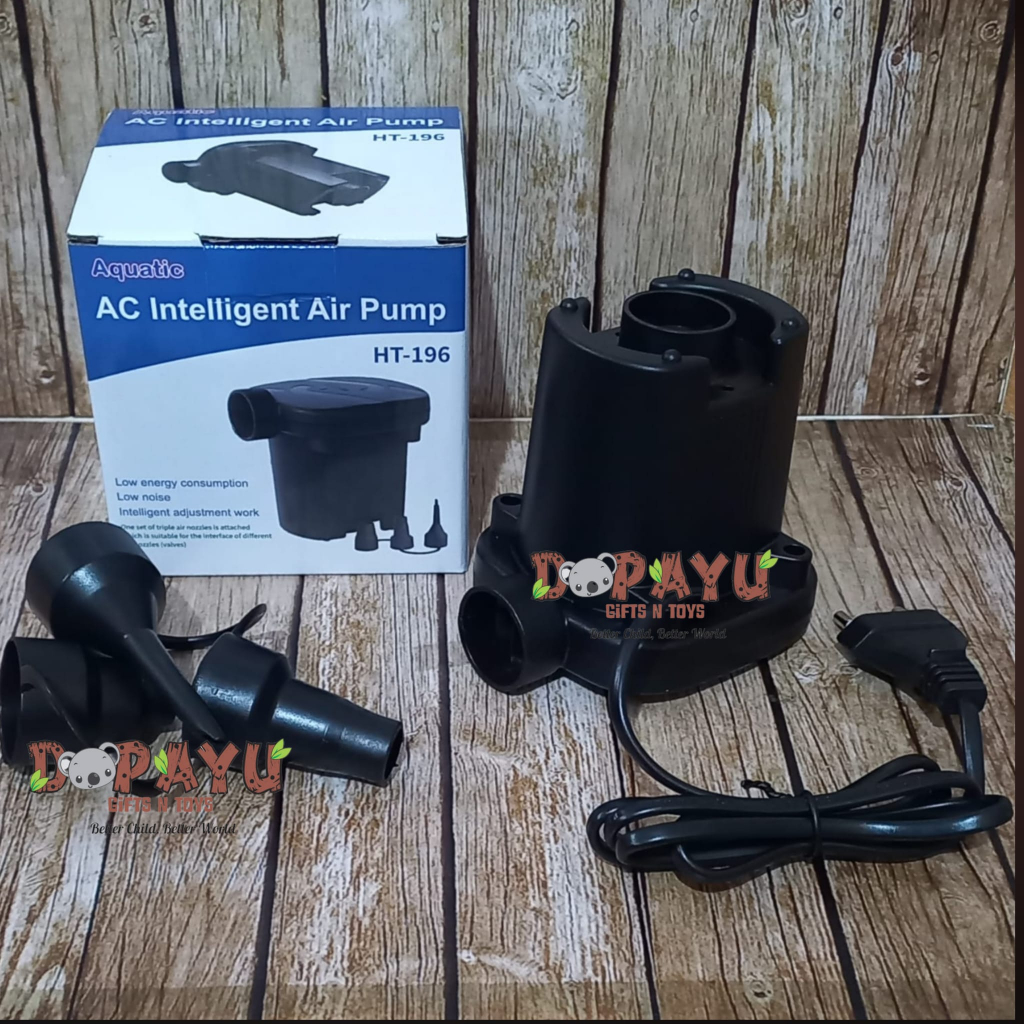 Jual POMPA Angin Listrik Elektrik AQUATIC HT196A untuk Kolam Pelampung | Shopee Indonesia