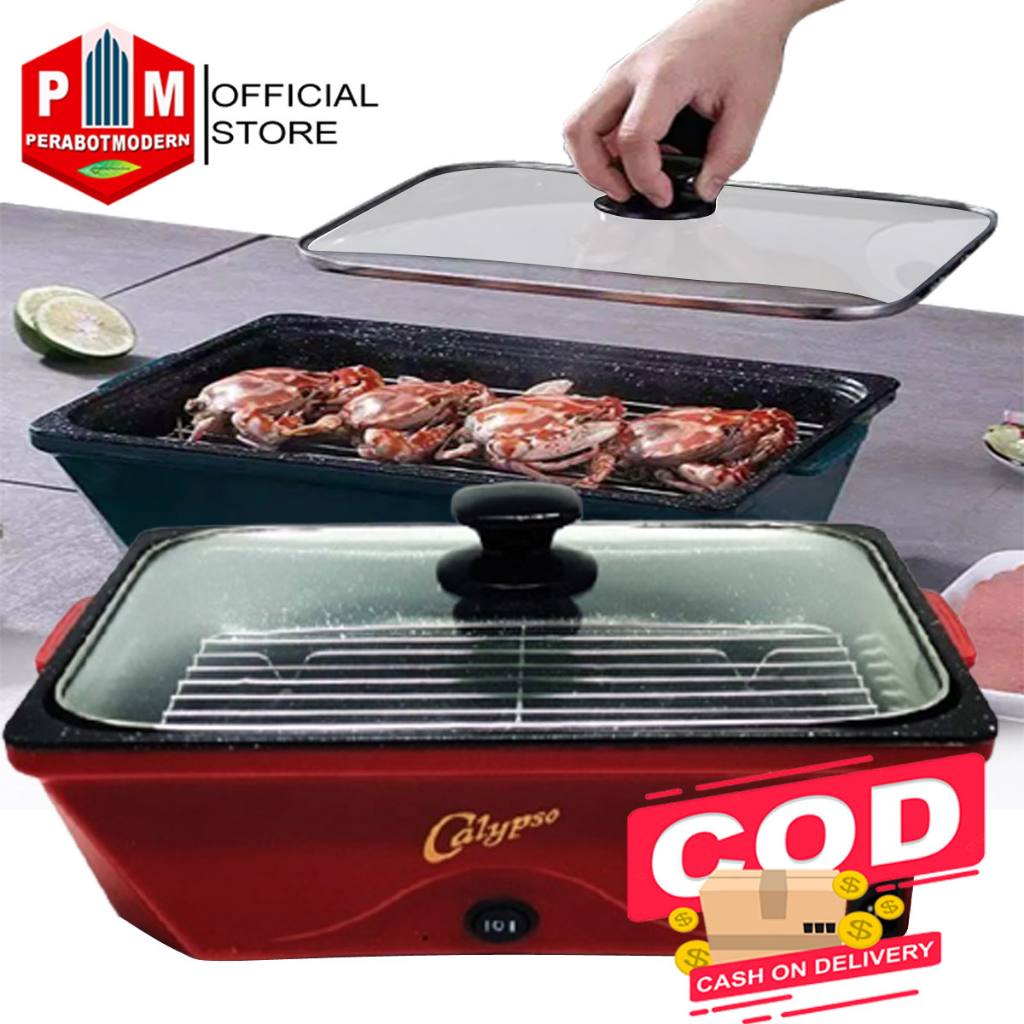 Jual Calypso Wajan Listrik + Tutup Kaca | Panci Electrik Portable ...