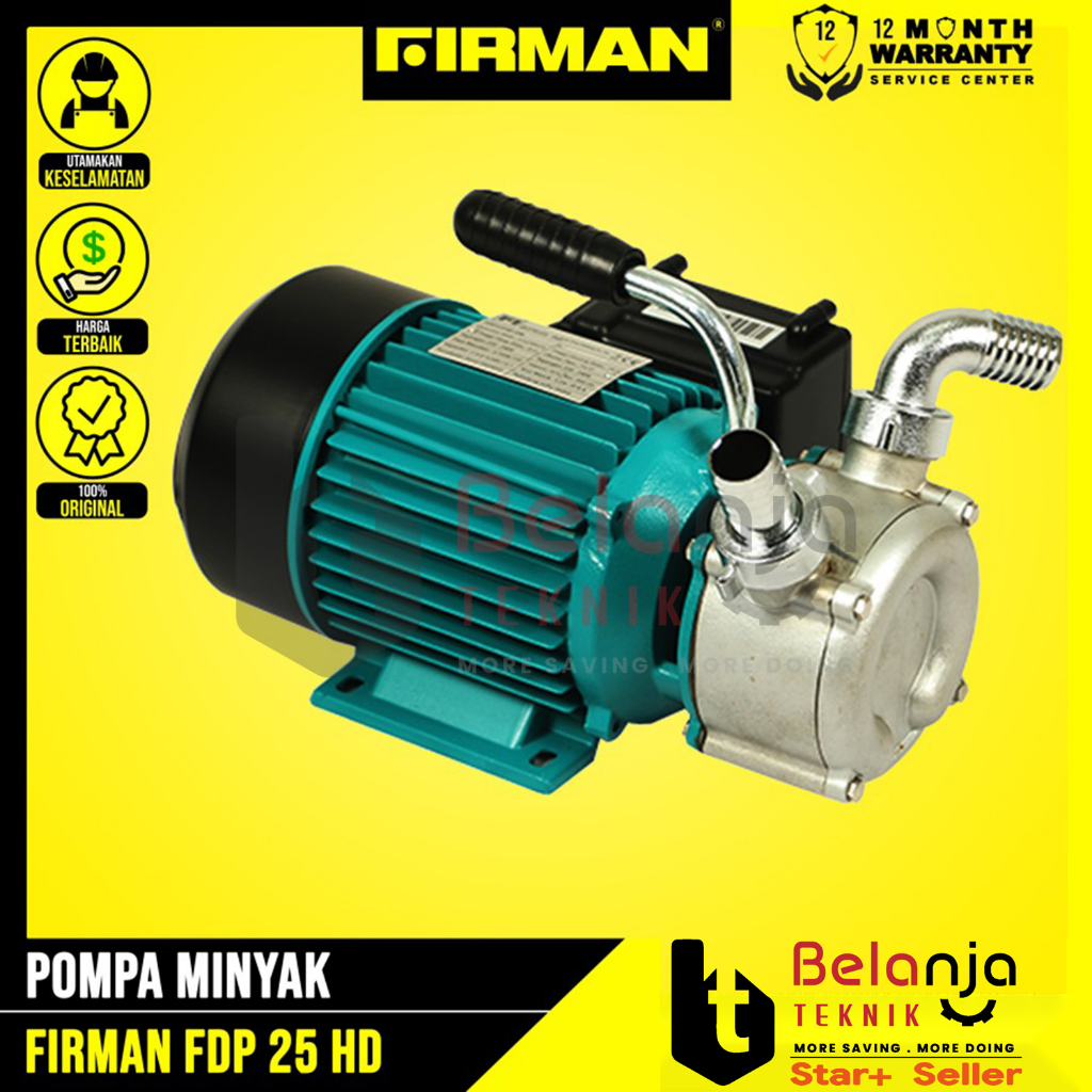 Jual Firman FDP 25 HD Pompa Cairan Kental Solar Minyak Oli FDP25HD ...