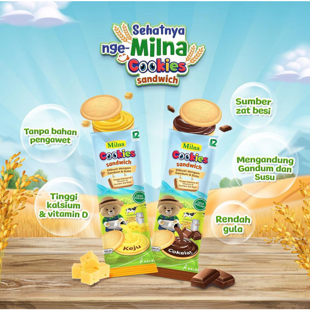 Jual Milna Cookies Sandwich / Biskuit Bayi / Cemilan Bayi | Shopee ...