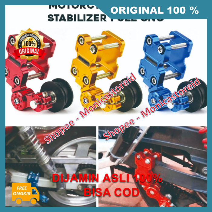 Jual Motorcycle Chain Stabilizer Full CNC Penahan Rantai Agarr Tidak ...