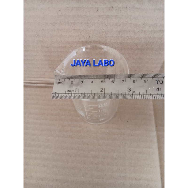 Jual BEAKER GLASS 200 ml HERMA / GELAS KIMIA LABORATORIUM | Shopee Indonesia