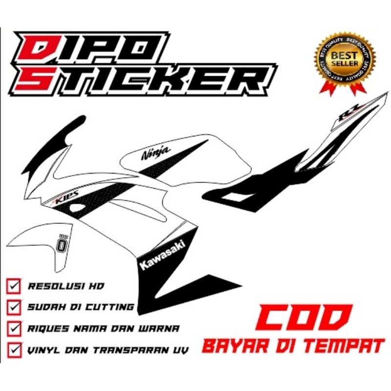 Jual sticker striping ninja rr new variasi custom bisa riquest | Shopee ...