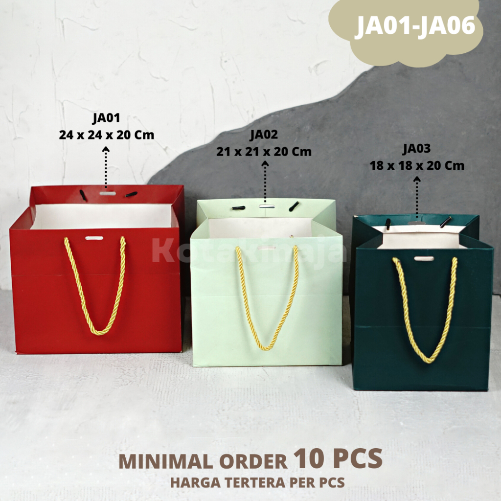 Jual Paperbag Polos / Paperbag Warna / Paperbag Tali / Paperbag Ivory ...