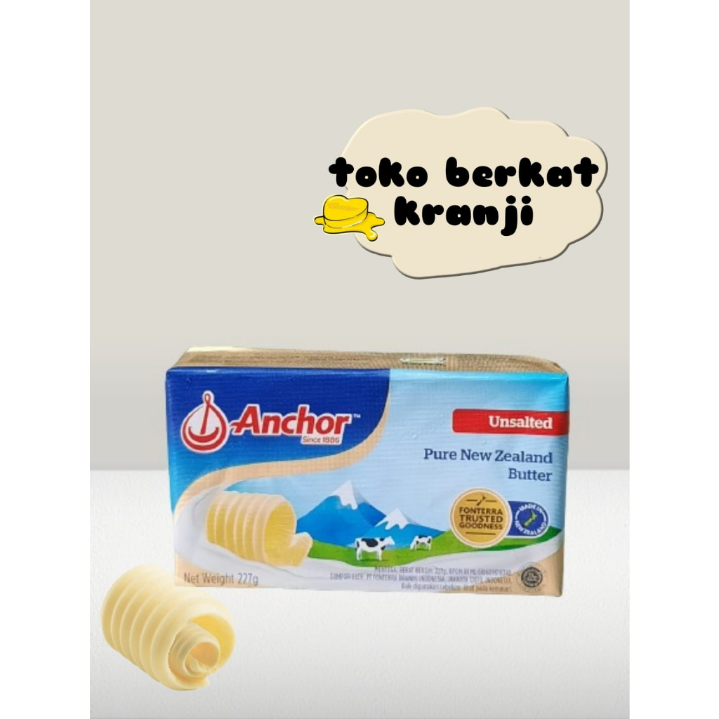 Jual Anchor butter unsalted 200gr (KHUSUS PENGIRIMAN INSTAN COURIER ...