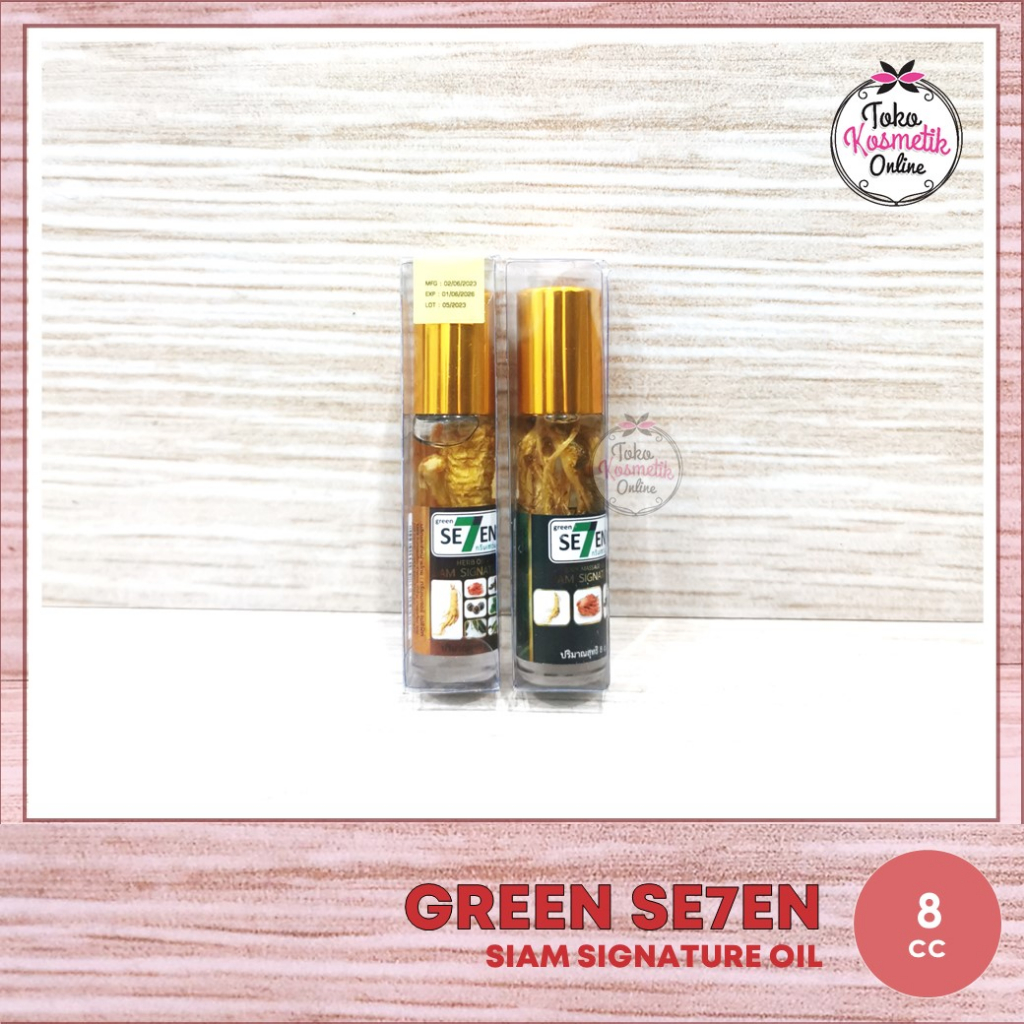 Jual GREEN SE7EN SIAM SIGNATURE OIL 8CC | Shopee Indonesia