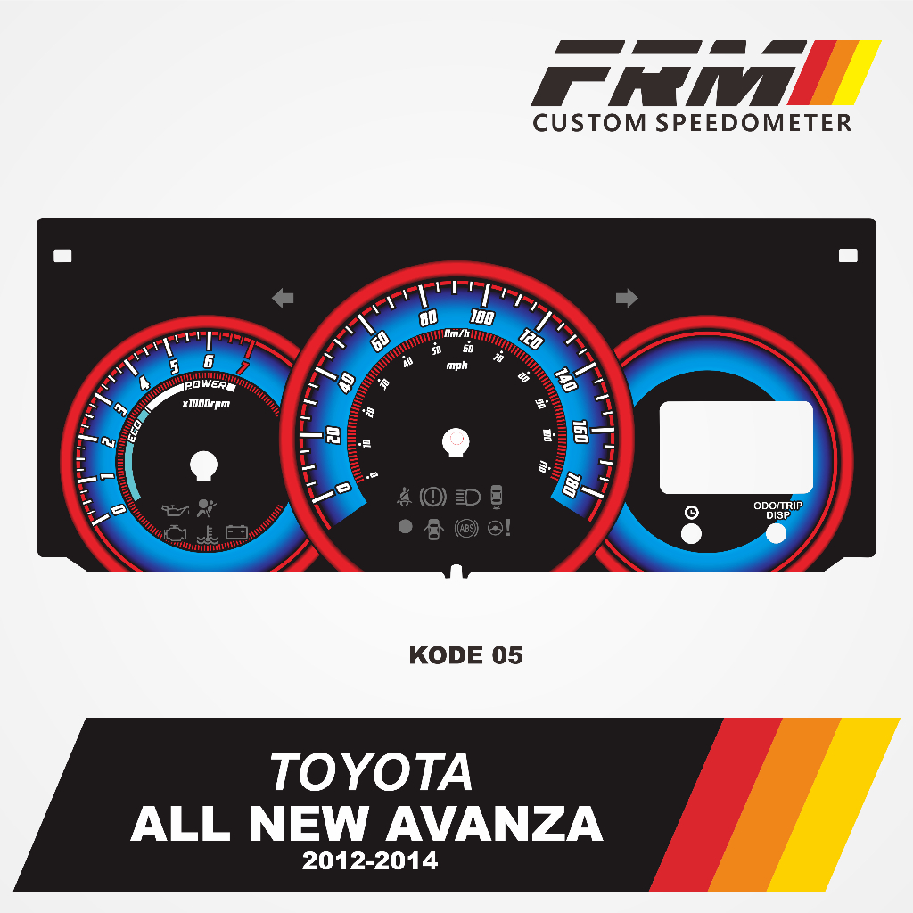 Jual Bisa COD Panel Speedometer Custom Untuk Toyota all new Avanza ...