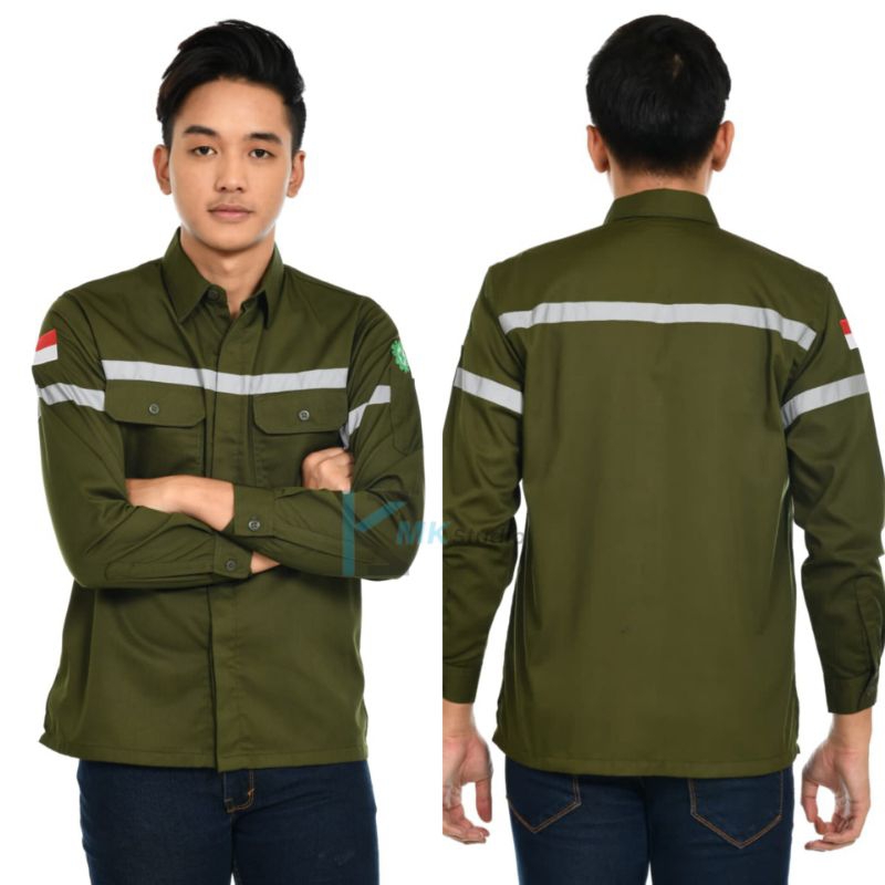 Jual Baju Wearpack Safety/Baju Seragam Kerja/Kemeja Proyek Lapangan ...