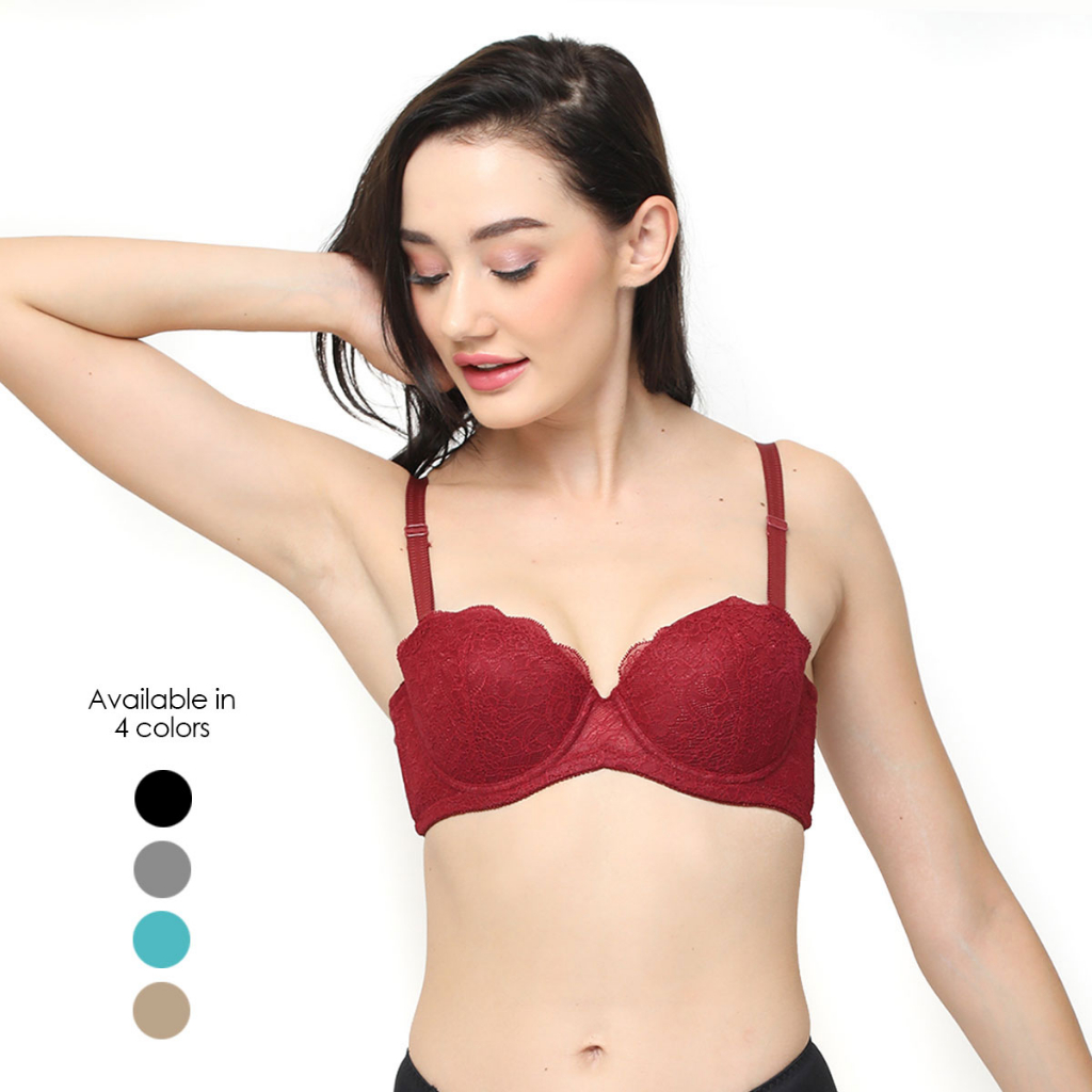 Jual The Brahouse Bra 1/2 Cup-Padded B01-957B | Shopee Indonesia