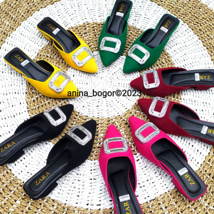 Jual Sepatu selop heel wanita ZR-093/Sepatu heel selop wanita terbaru ...
