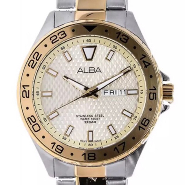 Jual ALBA AV3502 GMT Bezel Rotating 24 Hours Timezone ORIGINAL | Shopee ...