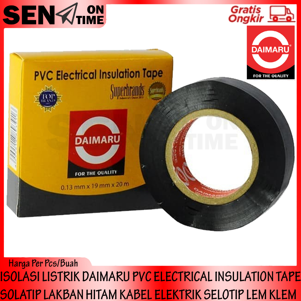 Jual DAIMARU ISOLASI LISTRIK 19 MM x 20 METER ELECTRICAL INSULATION ...