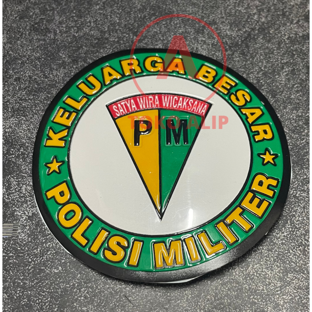 Jual Stiker PM (Hijau) - Sticker Polisi Militer - Stiker Mobil Motor ...
