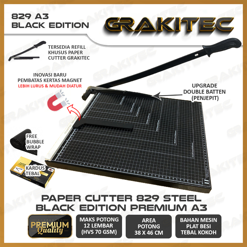 Jual Paper Cutter A3 Premium Alat Potong Kertas / Mesin Pemotong Kertas ...
