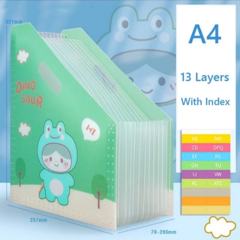 Jual desk paper organizer folder map tempat penyimpanan file meja tas ...