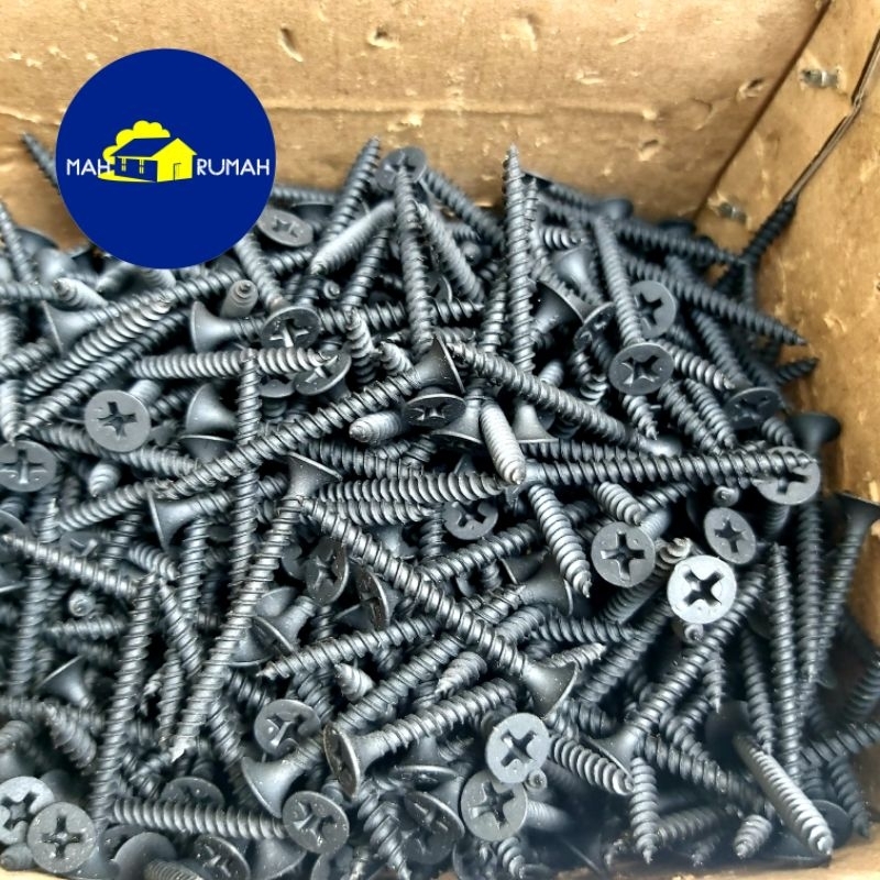 Jual SKRUP GIPSUM Sekrup Gypsum 1.5 1,5 inch 1 1/2" x 6 1,5x6 - EIFFEL ...