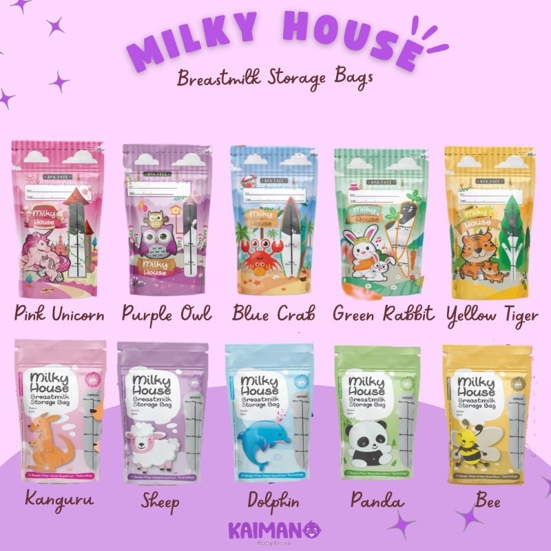 Jual Milky House Kantong ASI 120ml - 30 Pcs Breastmilk Storage Bags (KEMENKES RI Certified ...