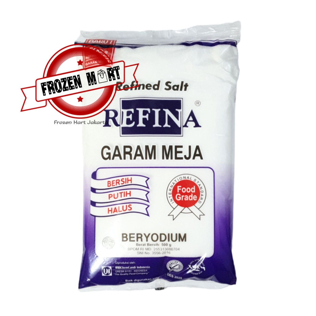 Jual REFINA Garam Meja Beryodium / Refined Salt / Garam Murni 500Gr ...