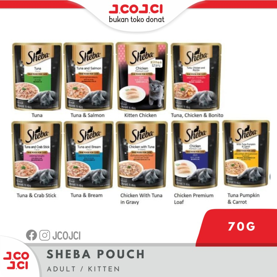 Jual Sheba Pouch / Sheba Sachet 80 g Cat Food - Makanan Kucing | Shopee ...