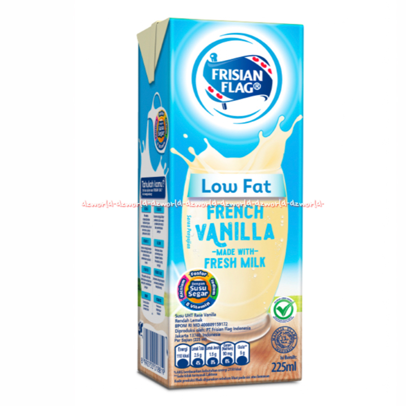 Jual Frisian Flag 225ml Purefarm Low Fat French Vanila Minuman Susu UHT ...