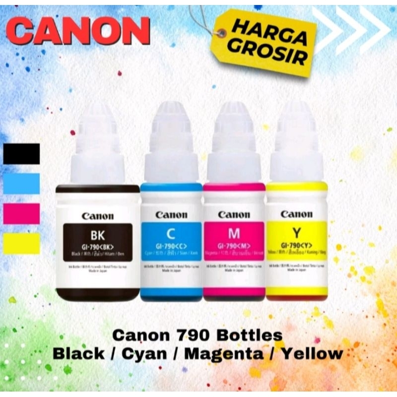 Jual Tinta Refill Printer Canon Gi 790 For Perinter G1000 G2000 G3000 ...