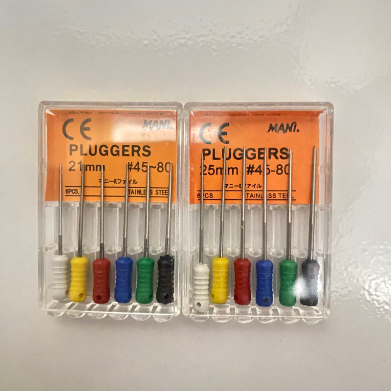 Jual Dental finger plugger file hand use 21mm 25 mm pluger endo file | Shopee Indonesia